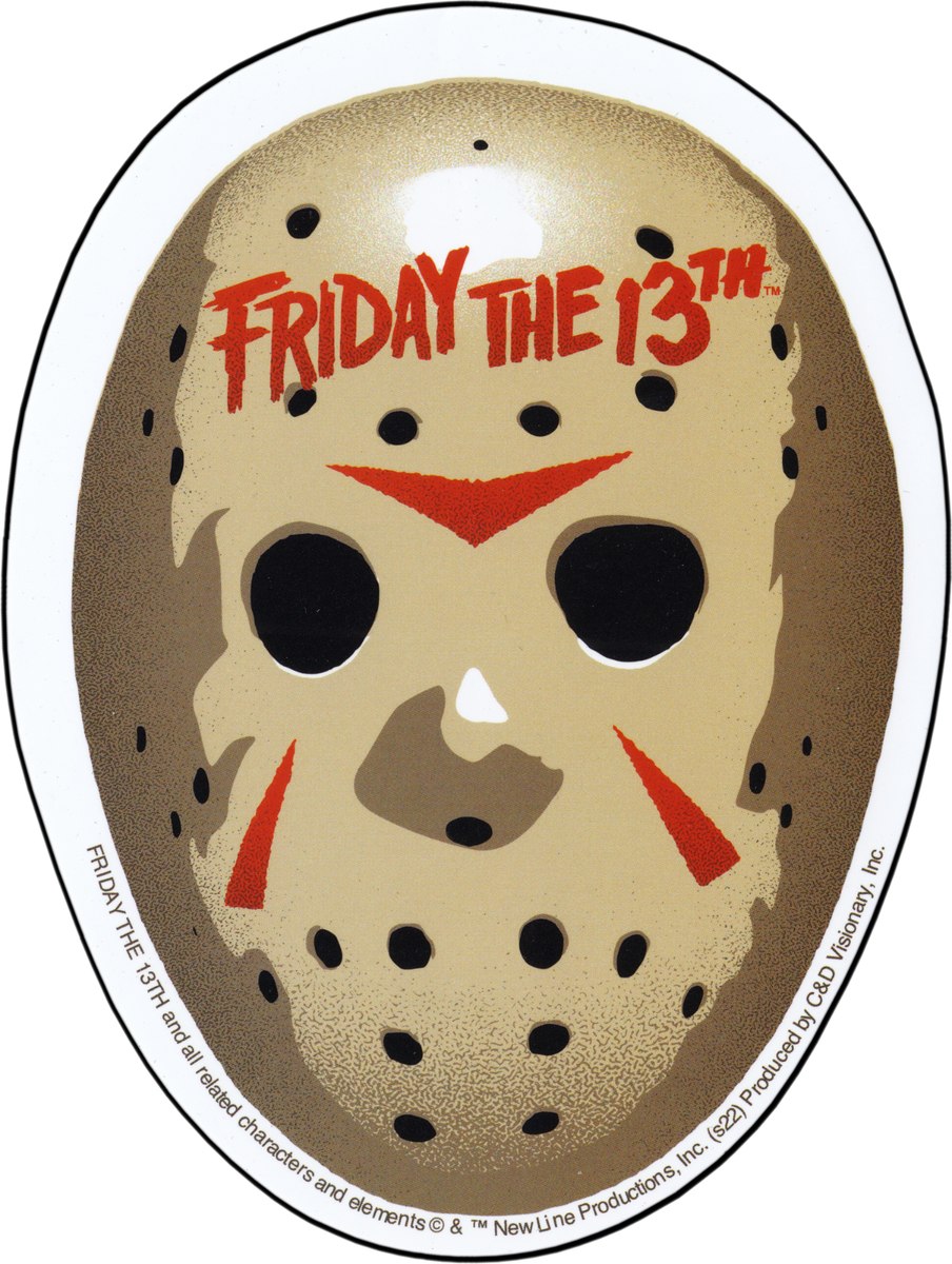 Jason Mask Sticker Friday The 13th | Jason Voorhees Burlap Sack