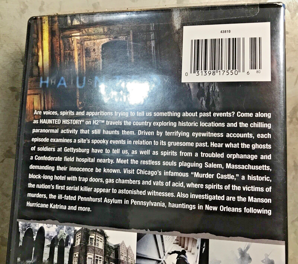Haunted History by is Past 2 DVDs History Channel A+E 2012 6 Hrs 43810 ...