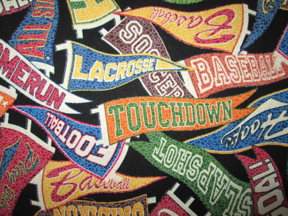 Flags Sports Football Hockey Baseball Basketball Soccer Cotton Fabric ...
