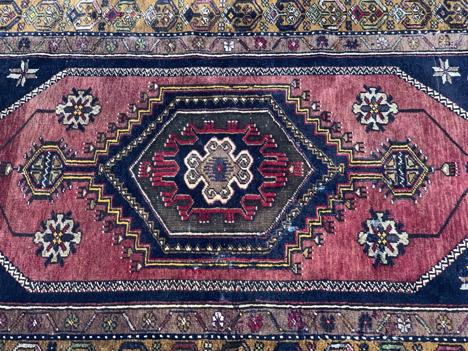 Geometric Turkish Vintage Rug,Farmhouse Vintage Anatolian Village Rug 3 ...