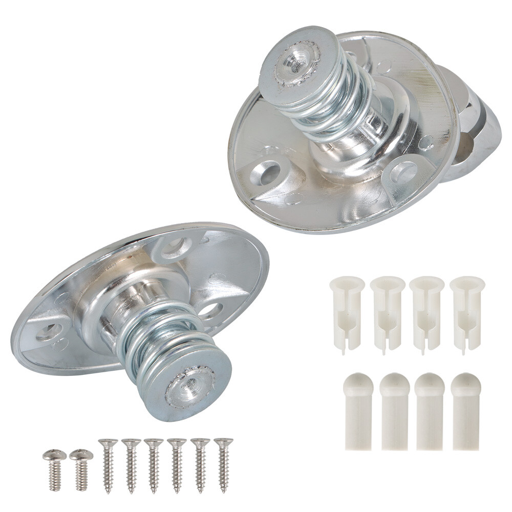 Chrome Coupe Sun Visor W/ Screws Bushing Tips 14pc Sunvisor Support ...