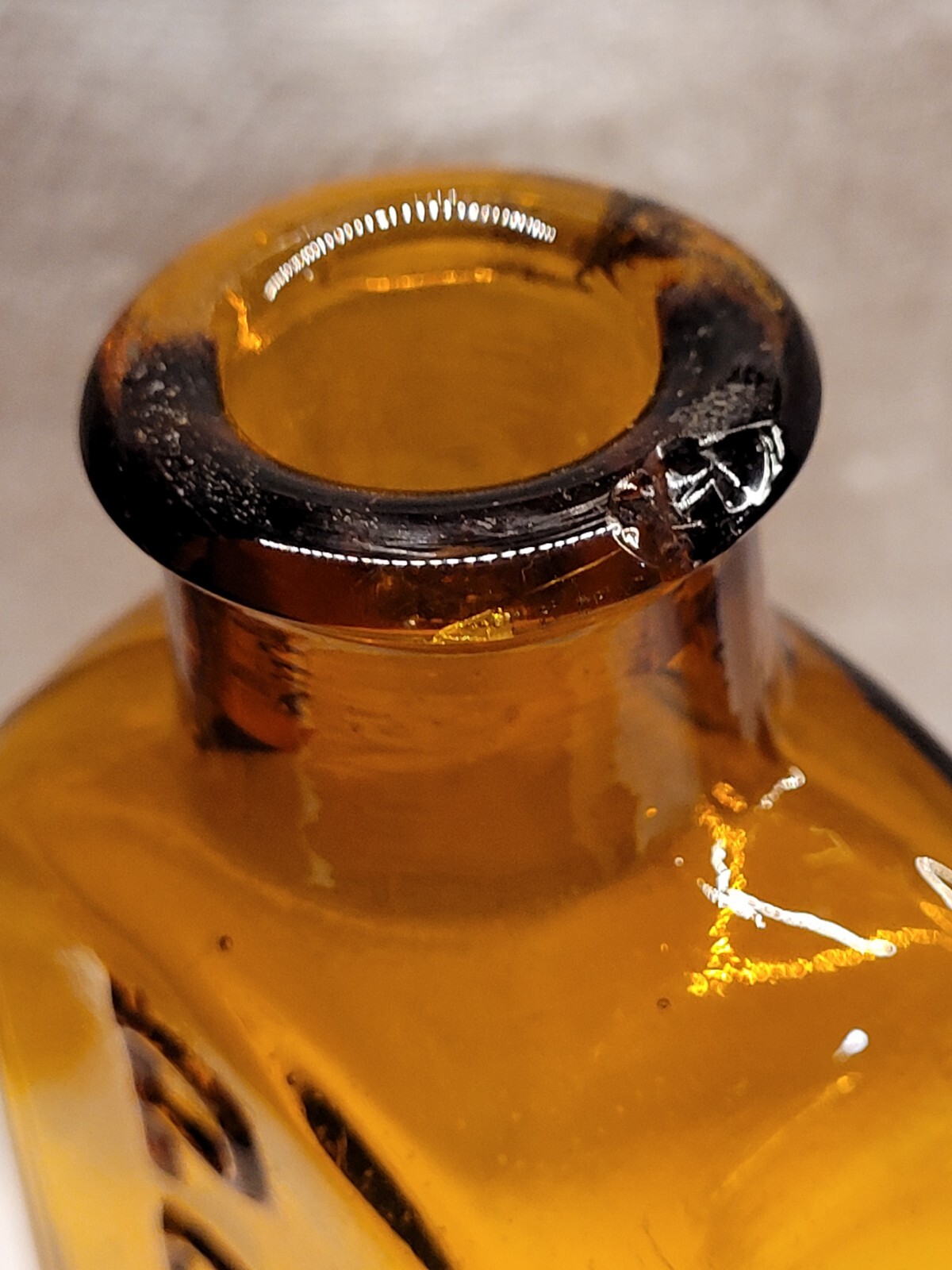 RARE AMBER 4 3/4" RECTANGLE POISON BOTTLE S & D SHARP & DOHME KR-50 | eBay