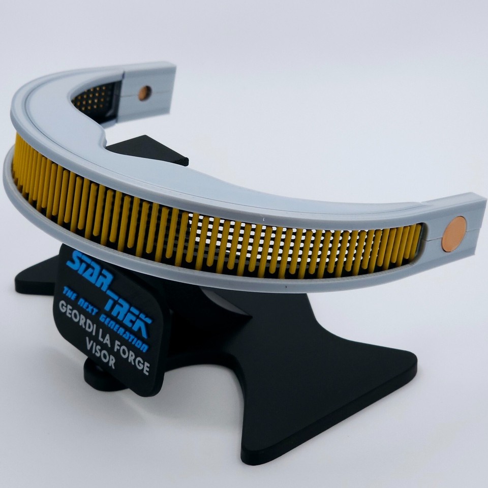 Star Trek Next Generation Geordi La Forge VISOR Prop 3D Printed Cosplay ...