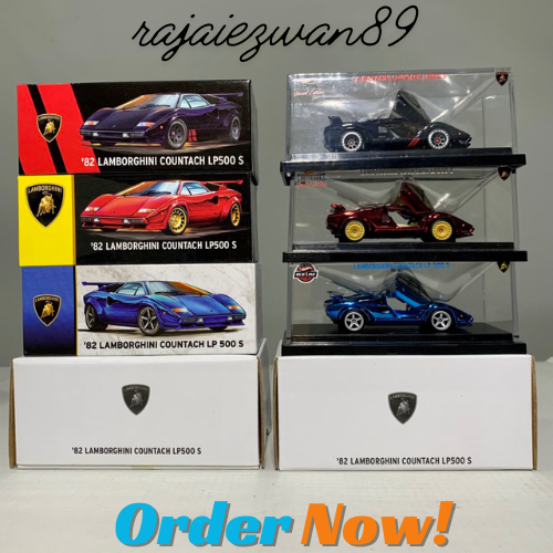 Hot Wheels Collectors RLC Exclusive Lamborghini Countach LP500 S Black ...