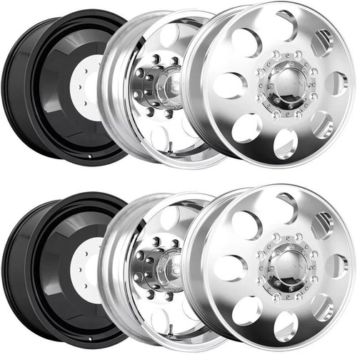 (Set-6) Ion 167 Dually 20x8.25 8x200 -192mm Polished Wheels Rims 20 ...