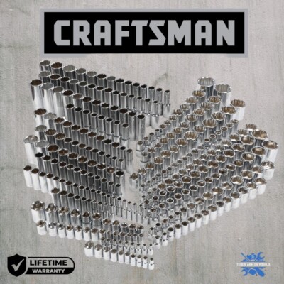 Craftsman 299 Piece Ultimate Easy Read Socket Set Standard Deep SAE ...