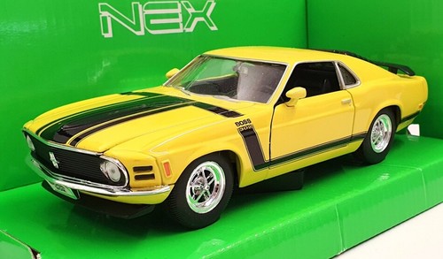 Welly NEX 1/24 Scale 22088W - 1970 Ford Mustang Boss 302 - Yellow ...