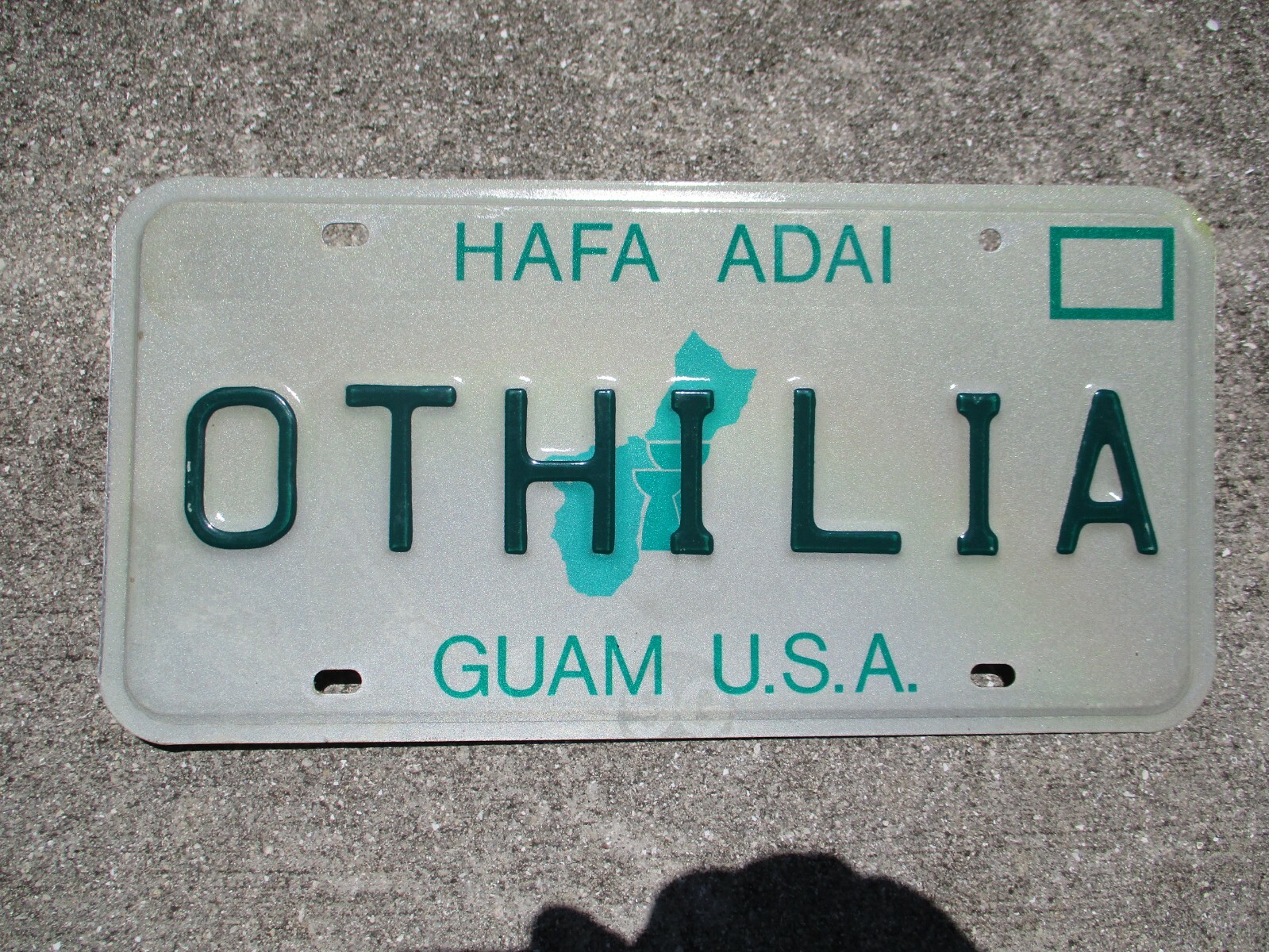 Guam U.S.A. vanity license plate # OTHILIA | eBay