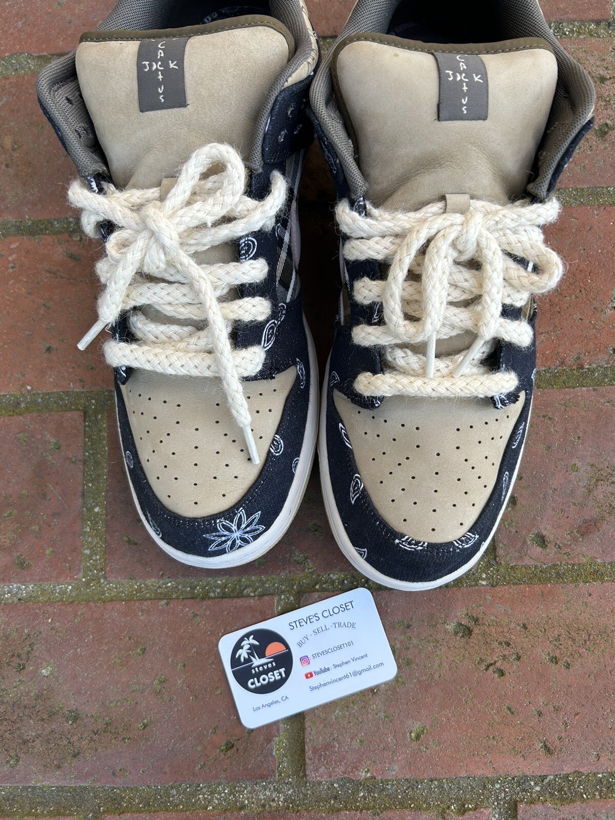 Nike Dunk Low Premium QS SB Dunks Travis Scott Cactus Jack Men’s Size ...