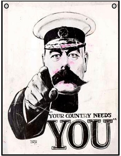 Vintage Lord Kitchener Your Country Needs You- Metal Sign For Indoor or ...