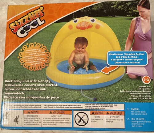 Sizzlin' Cool Duck Baby Pool with Canopy Toys'R'Us Sprinkle Splash ...