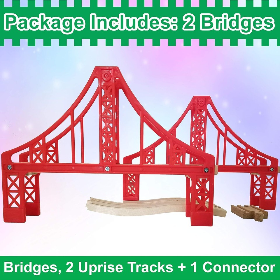 Double Suspension Bridge - Deluxe Wooden Toy Accessories for Kids ...