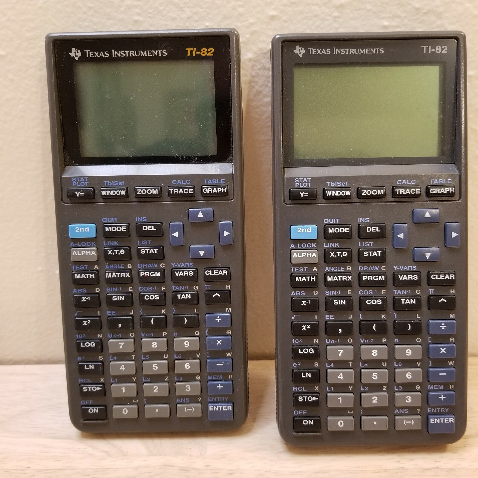 TI-82 Calculator Lot of 2 Texas Instruments For Parts or Repair | eBay