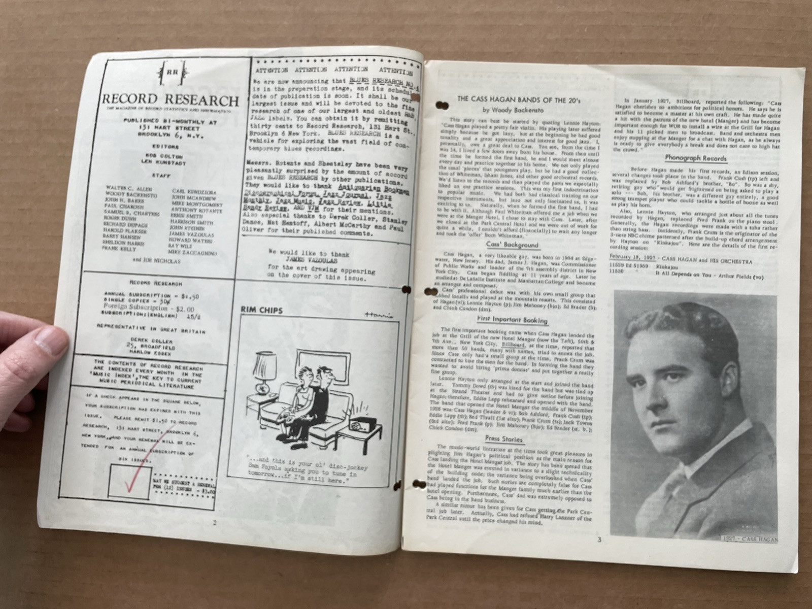 Vintage RECORD RESEARCH Information & Statistics Magazine #29 August ...