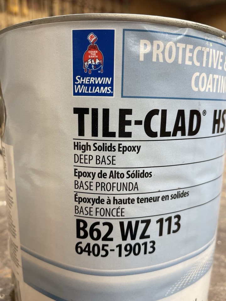 Sherwin Williams Tile Clad HS Part “A” High Solids Industrial Epoxy ...