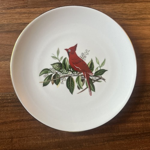 Cardinal Plate by Schumann Arzberg Germany 7.5 Inches Gold Colored Rim ...