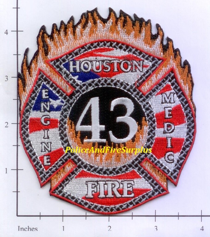 Texas - Houston Station 43 TX Fire Dept Patch v1 | eBay