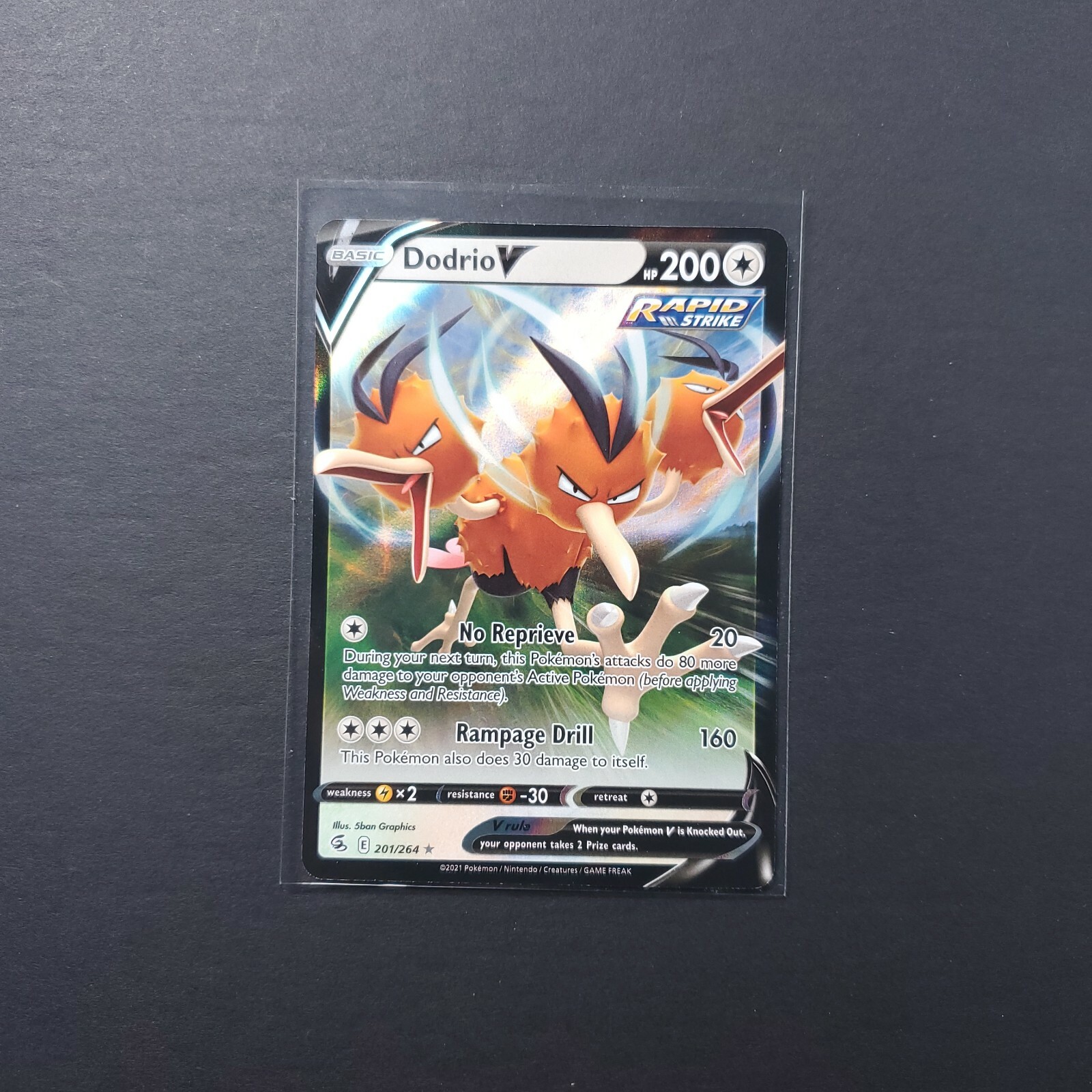 Dodrio V 201/264 Fusion Strike NM Full Art Ultra Rare Pokemon Card | eBay
