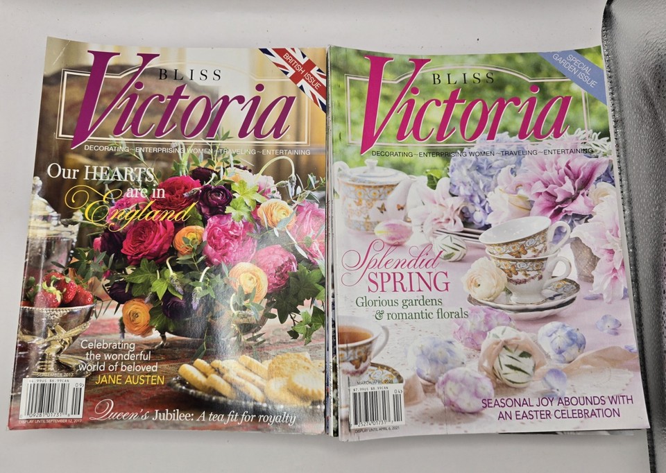 Big Lot of 18 VICTORIA Magazines 2001-2021 Decorating Garden Traditions ...