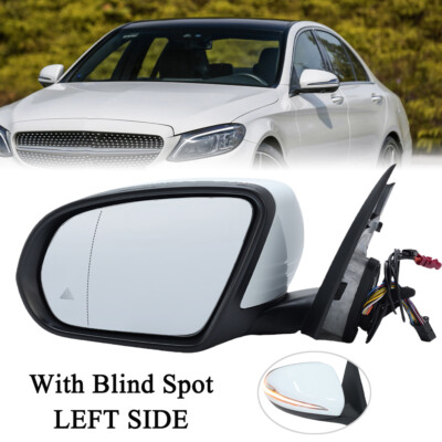 Side Mirror For 15-21 Mercedes Benz W205 C180 C260 C300 Left Driver W ...