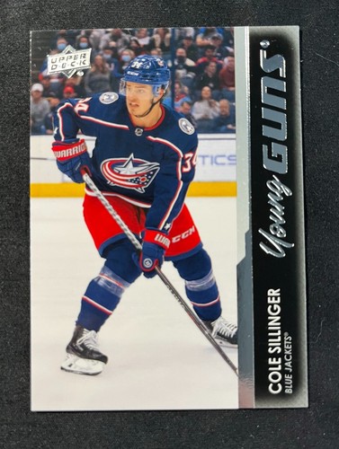 Cole Sillinger #498 2021-22 Upper Deck Young Guns YG RC Rookie Blue ...