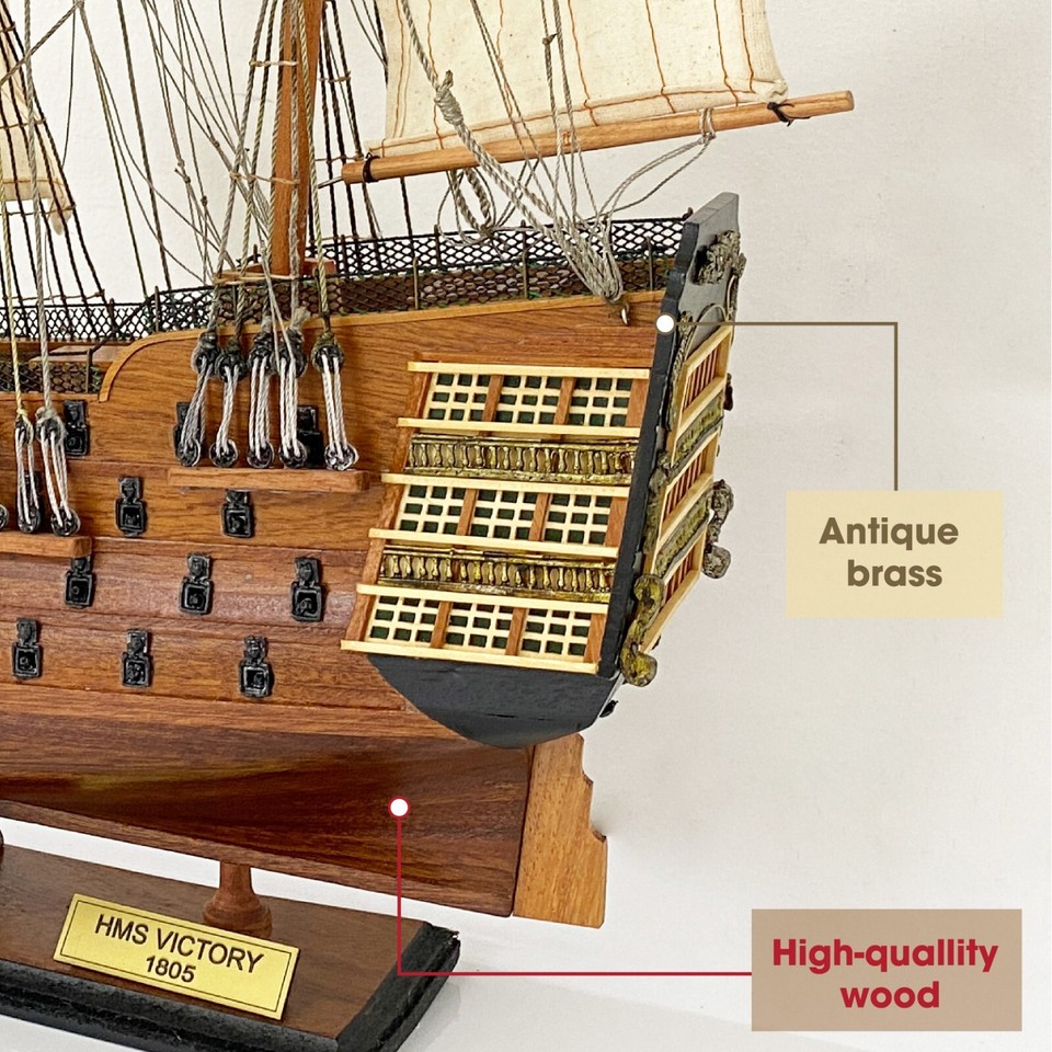 Vintage Wooden Handmade Ship Model For Home Decor, Birthday Gift ...
