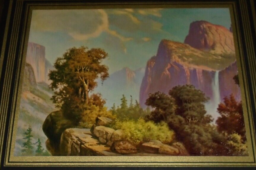 R. Atkinson Fox, Yosemite Mt's Waterfall Tree 14"x13" Calendar 10"X8 ...