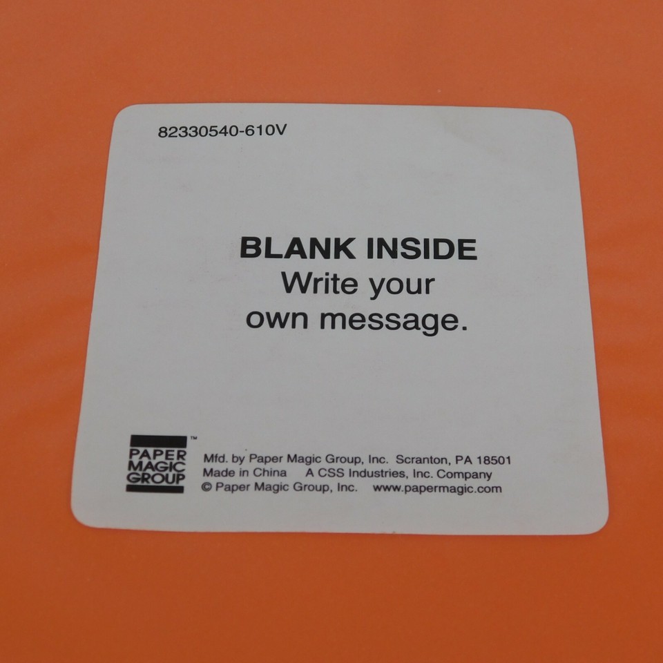 Paper Magic Group Blank Inside Greeting Note Card Shopping Day Bag Gift ...