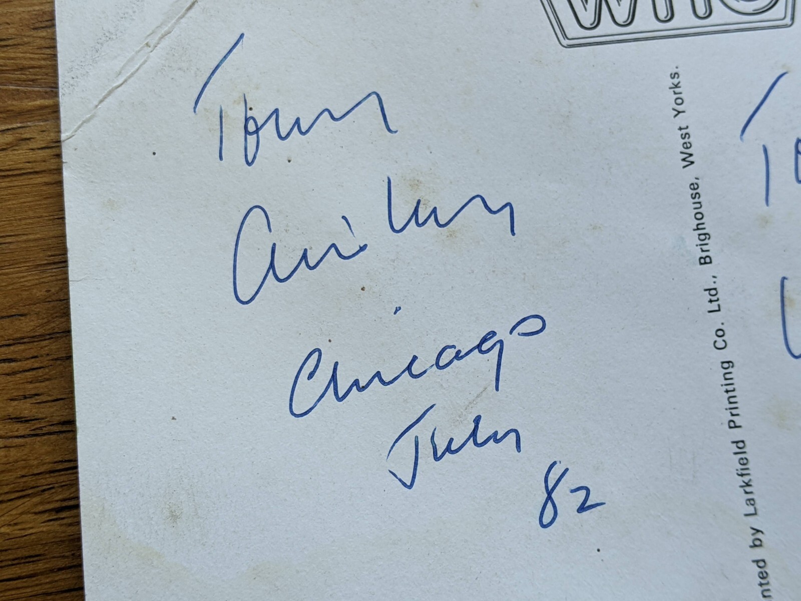 Anthony Ainley as The Master Signed Autographed Official BBC Post Card ...