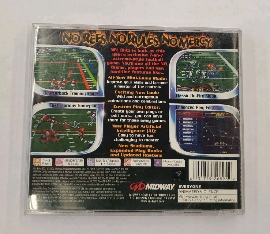 NFL Blitz 2001 Playstation PS1 Complete -- S2G -- | eBay