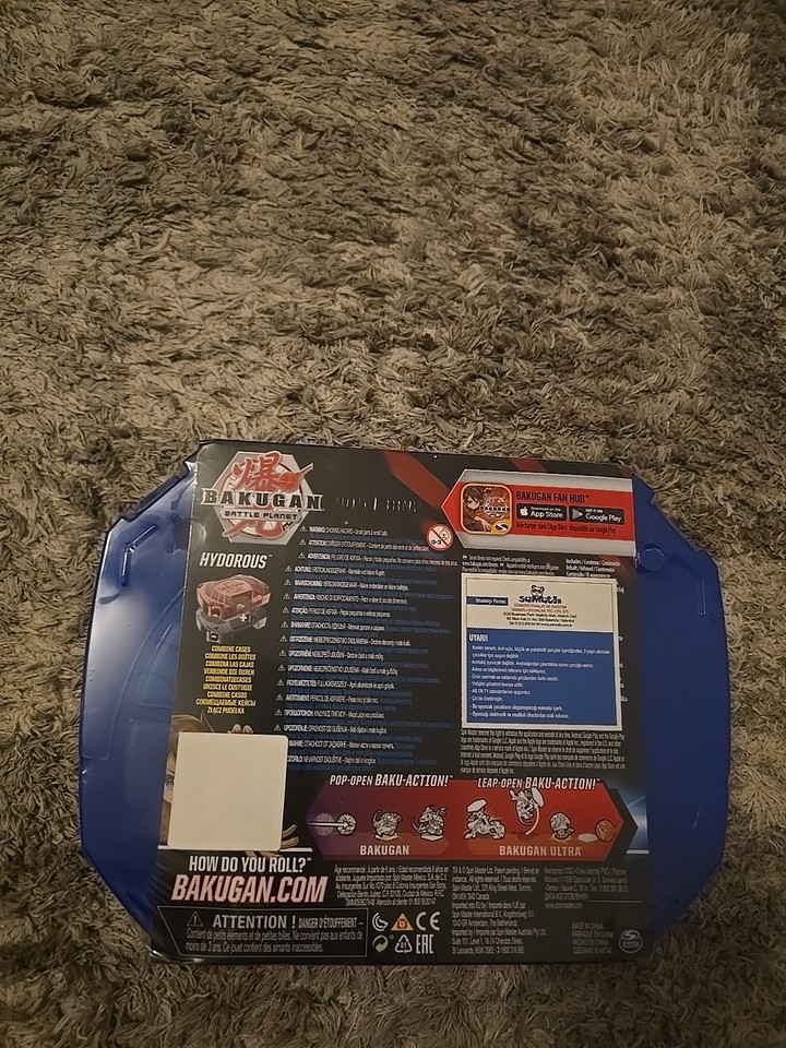 Bakugan Battle Planet Battle Brawler Blue Baku-Storage Case w/ Nillious ...