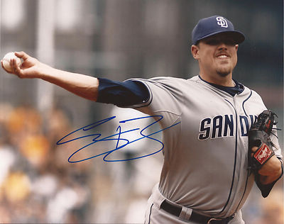 CORY BURNS SAN DIEGO PADRES SIGNED AUTOGRAPH HORIZONTAL 8X10 PHOTO W ...