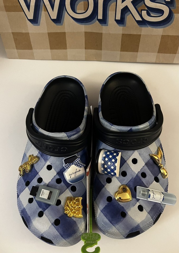 Bath and Body Works Crocs Gingham Crocs Womens 10 Mens 8 | eBay