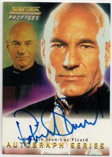Star Trek The Next Generation Profiles - A1 Patrick Stewart - Autograph ...