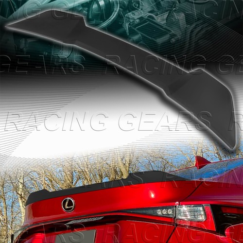 W-POWER UNPAINTED BLACK REAR TRUNK DUCKBILL SPOILER FOR 21-25 LEXUS ...