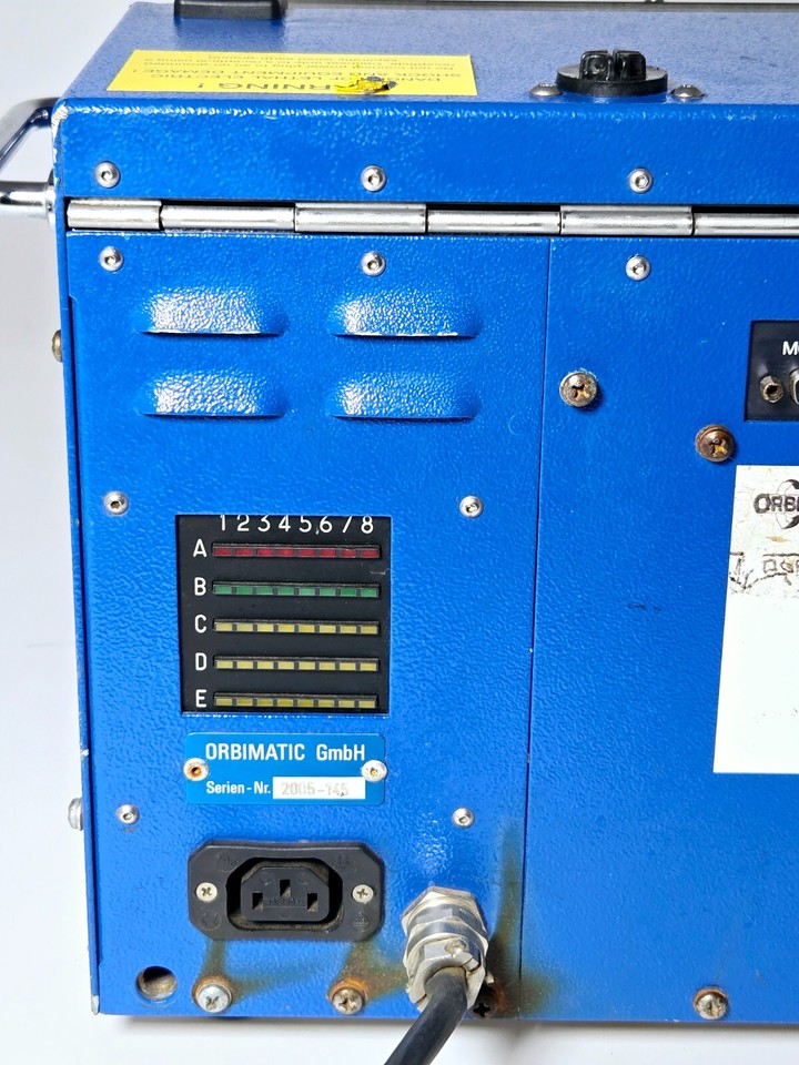 Orbimatic Orbimat 165 CB Orbital welder Power Supplies '' UNIT ONLY ...