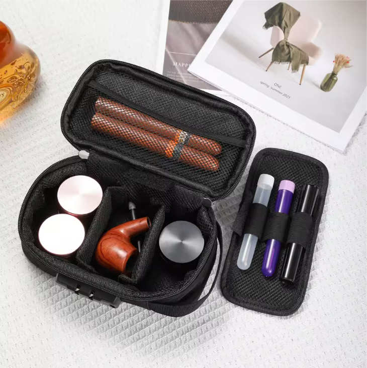 Smell Proof Stash Bag Carbon Lined Bag Lock Discreet Secure Rolling Box ...