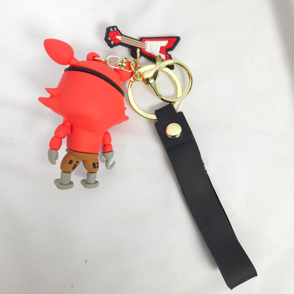 FNAF FOXY 3D Keychain Five Nights at Freddy's Silicone Keyring Charm ...