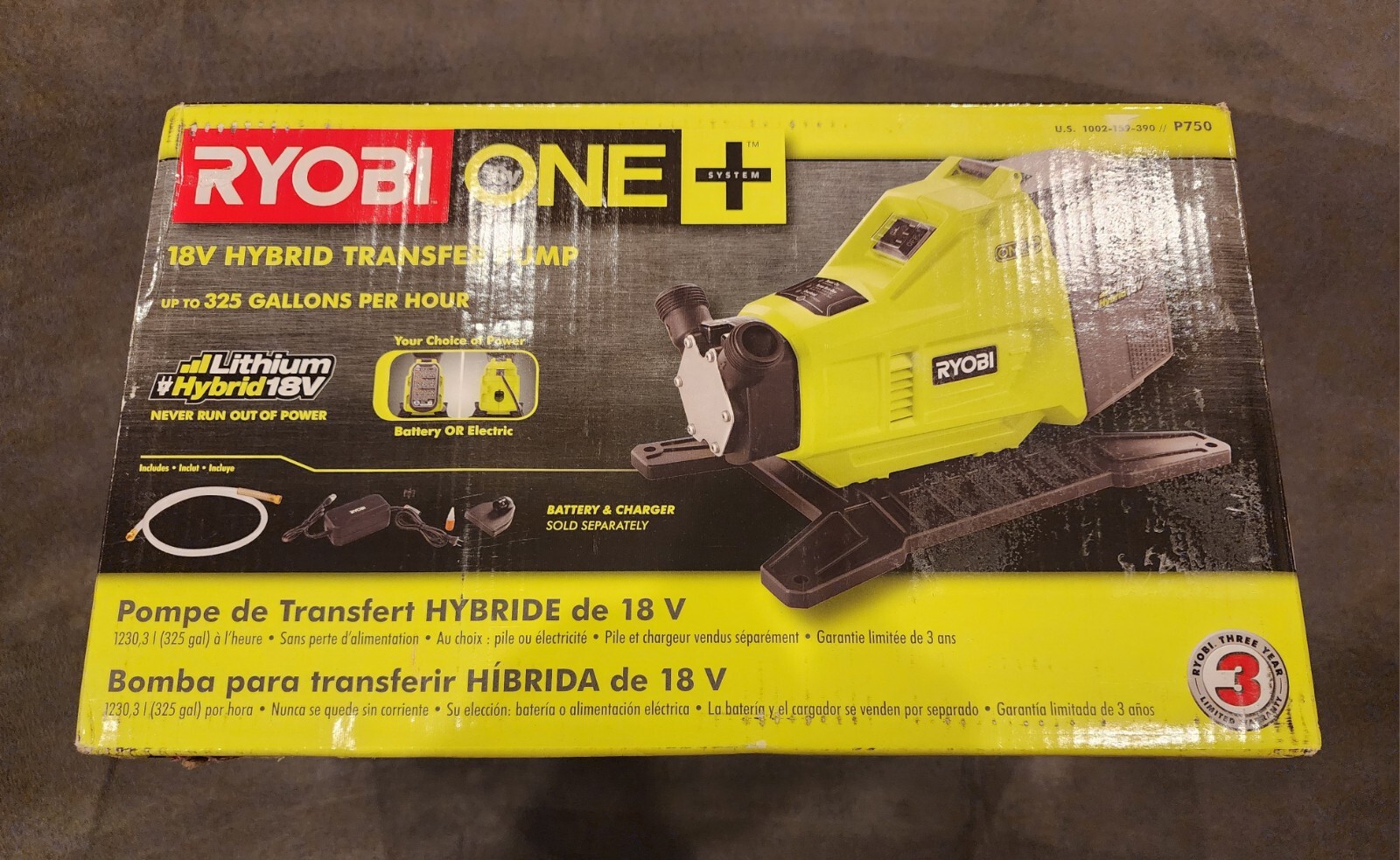 Ryobi P750 18V ONE+ Hybrid Transfer Pump for sale online | eBay