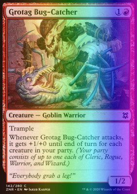 MTG Magic the Gathering Grotag Bug-Catcher (142/493) Zendikar Rising LP ...
