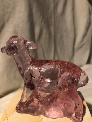 Fenton pink lamb NO ORIGINAL BOX | eBay