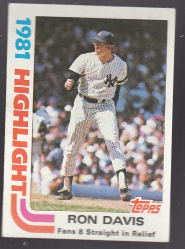1982 TOPPS BASEBALL HIGHLIGHTS #2 RON DAVIS CALIF ANGELS - NM/MT | eBay