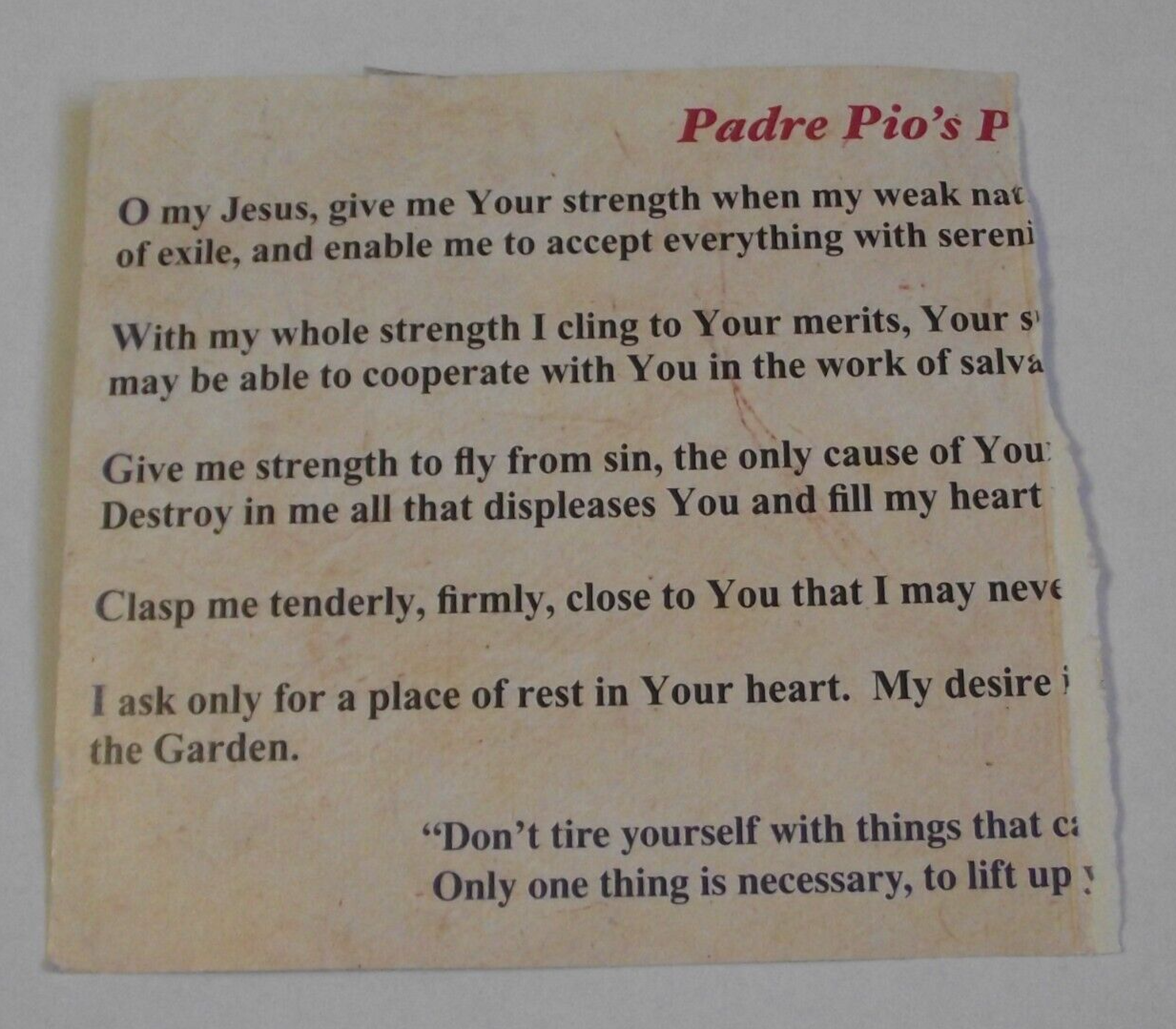 New medal pocket shrine stigmata St Padre Pio relic folder shrine ...