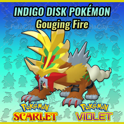 GOUGING FIRE ⚡ INDIGO DISK DLC POKEMON ⚡ POKEMON SCARLET VIOLET ⚡ | eBay