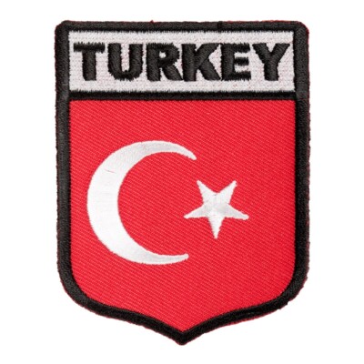 Turkey Flag Shield Patch, European Country Flag Patches | eBay