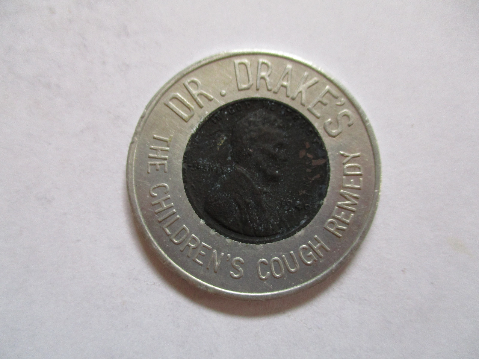 1949 Dr Drake's Cough Remedy Good Luck Penny encased cent | eBay