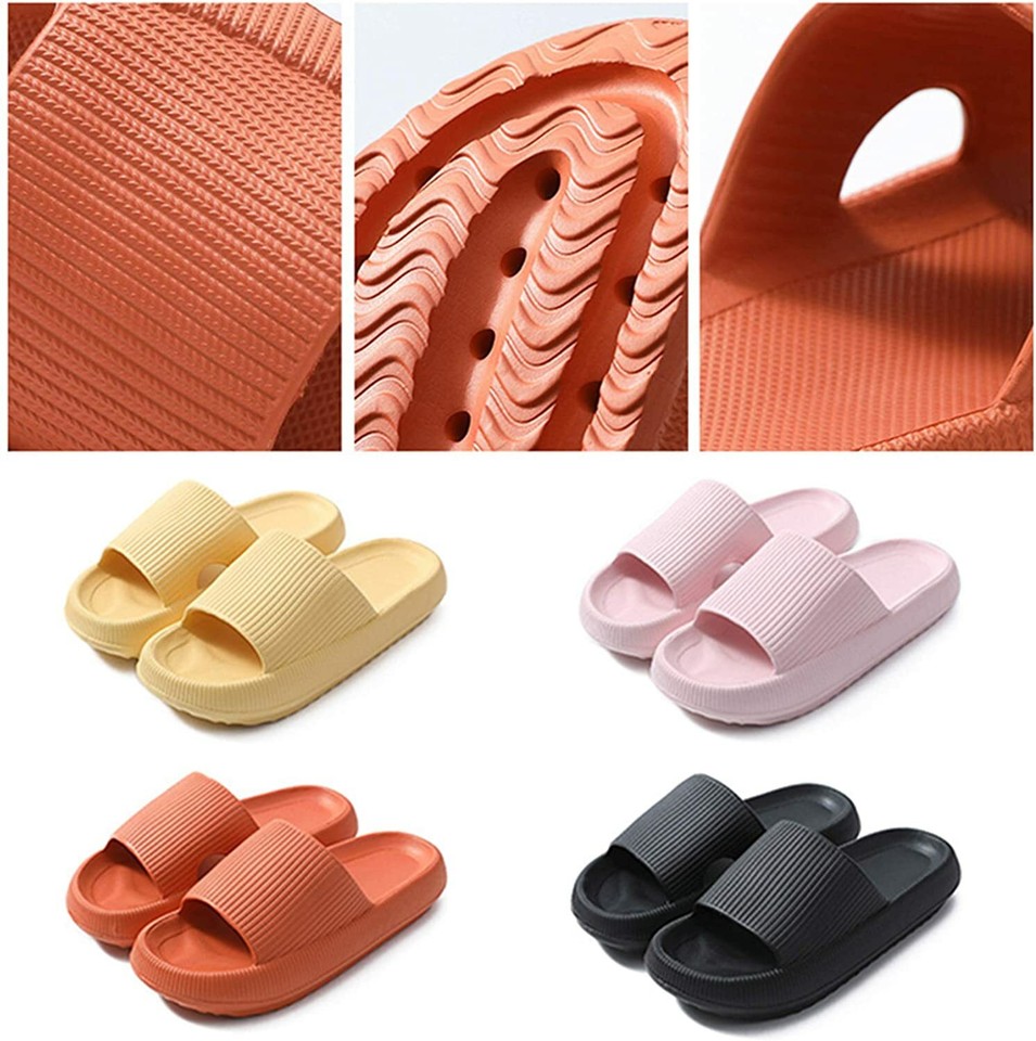 Cozy Pillow Slides Anti-Slip Sandals Ultra Soft Slippers Cloud Home ...