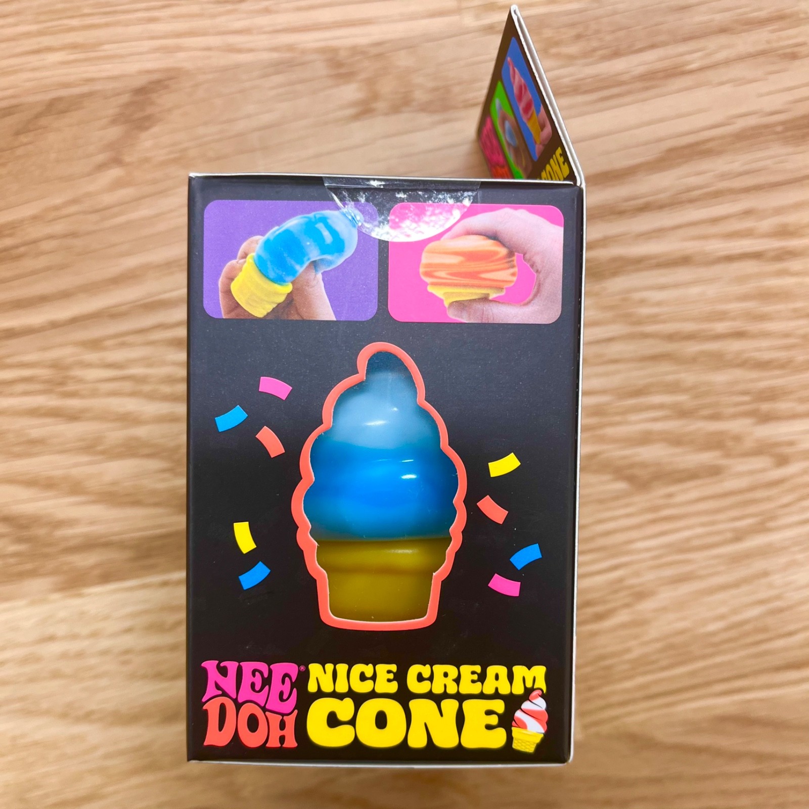 BLUE 🩵 NeeDoh NICE CREAM CONE Ice Cream Swirl Squishy