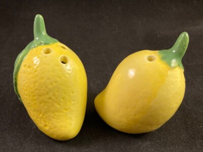 Lemon - Salt and Pepper Shakers - Ceramic - 2 oz Capacity Each | eBay