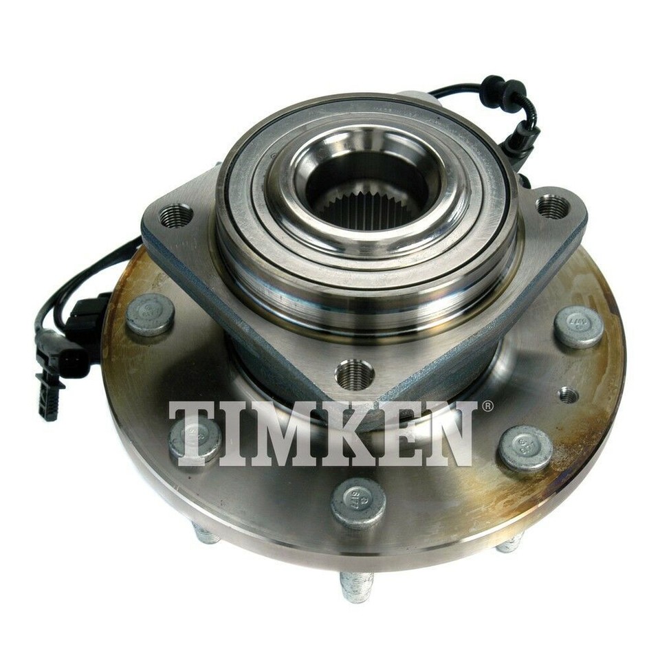 TIMKEN Pair Front Wheel Bearing & Hub For Silverado Sierra 3500 HD 4X4 ...